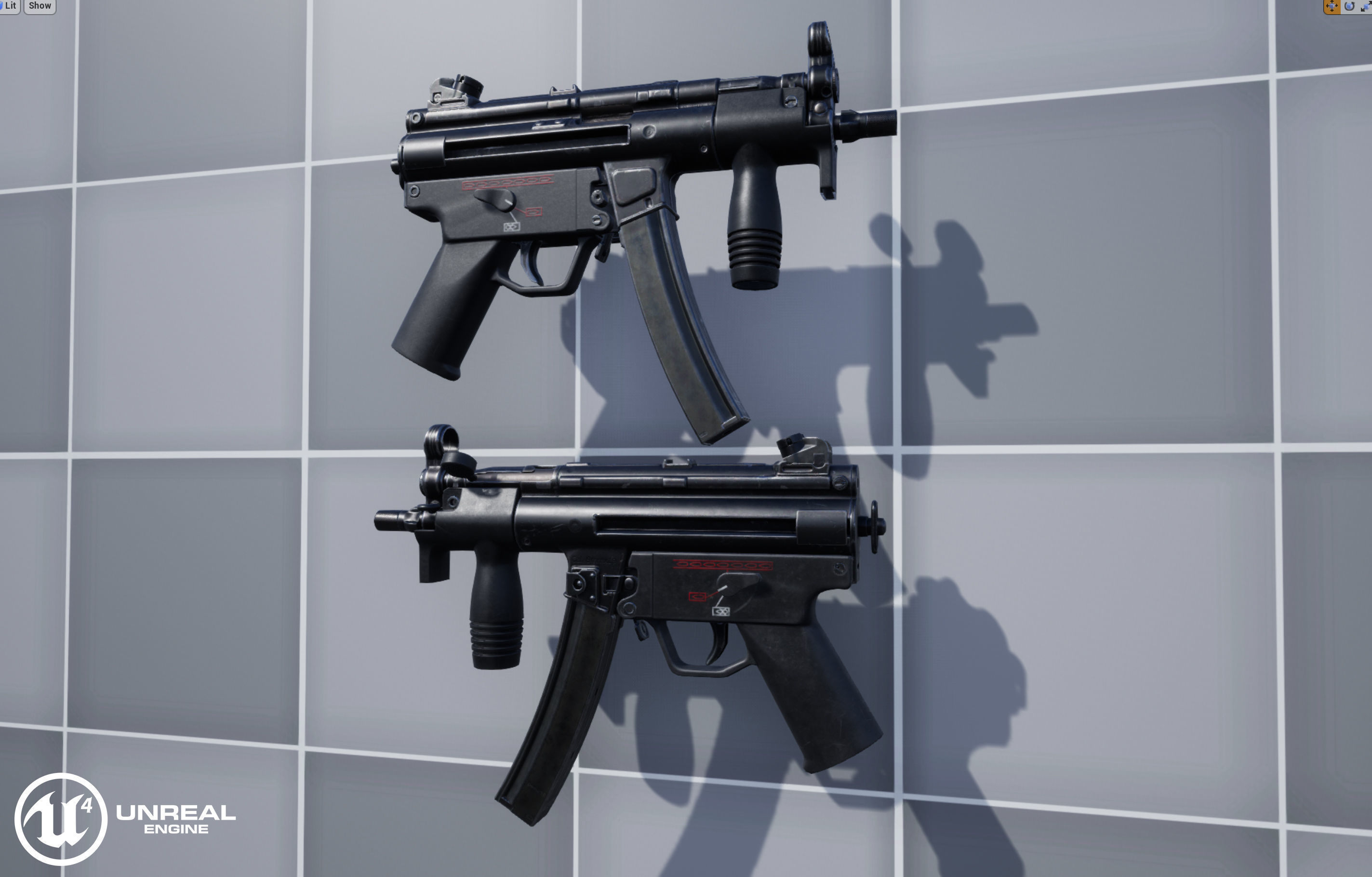 3D model MP5K-N Submachine Gun VR / AR / low-poly | CGTrader