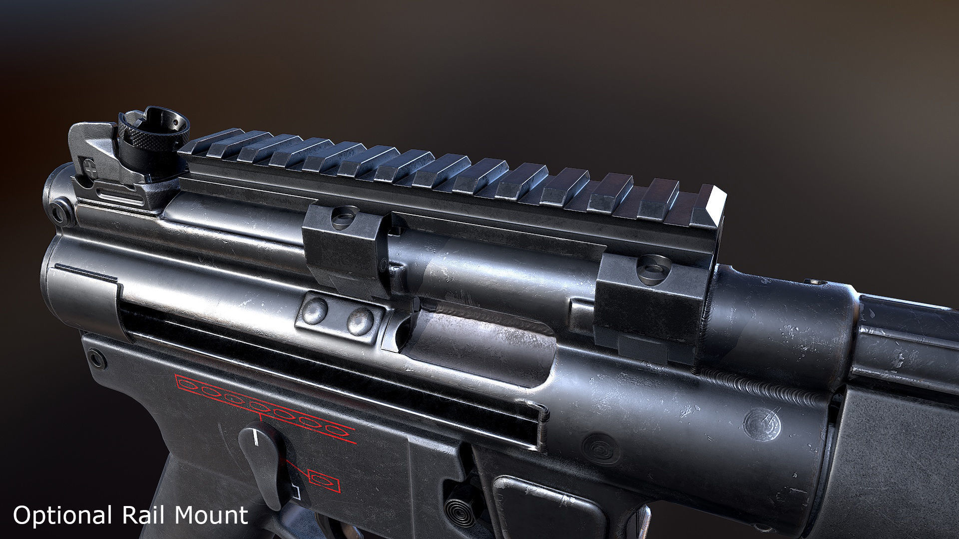 3D model MP5K-N Submachine Gun VR / AR / low-poly | CGTrader
