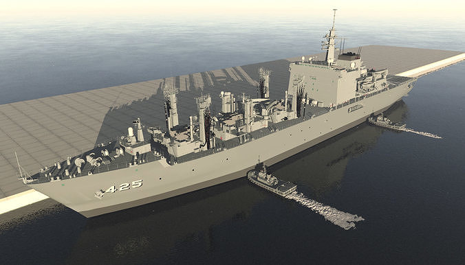 JMSDF Supply ship Mashu 3D model | CGTrader