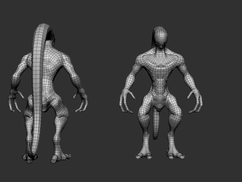 3D model Alien 2 0 3 VR / AR / low-poly | CGTrader