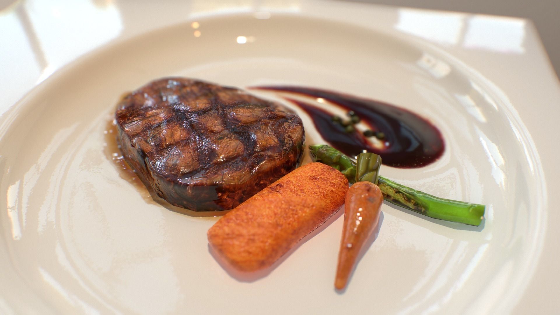 3D model beef steak VR / AR / low-poly | CGTrader