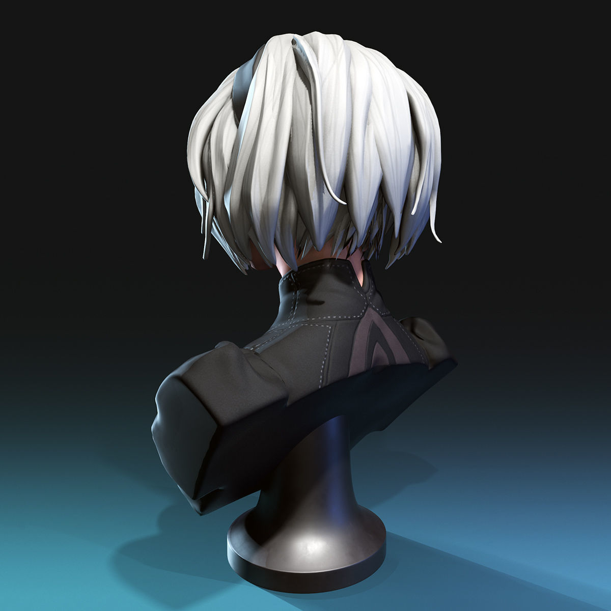 2B Bust 3D model | CGTrader
