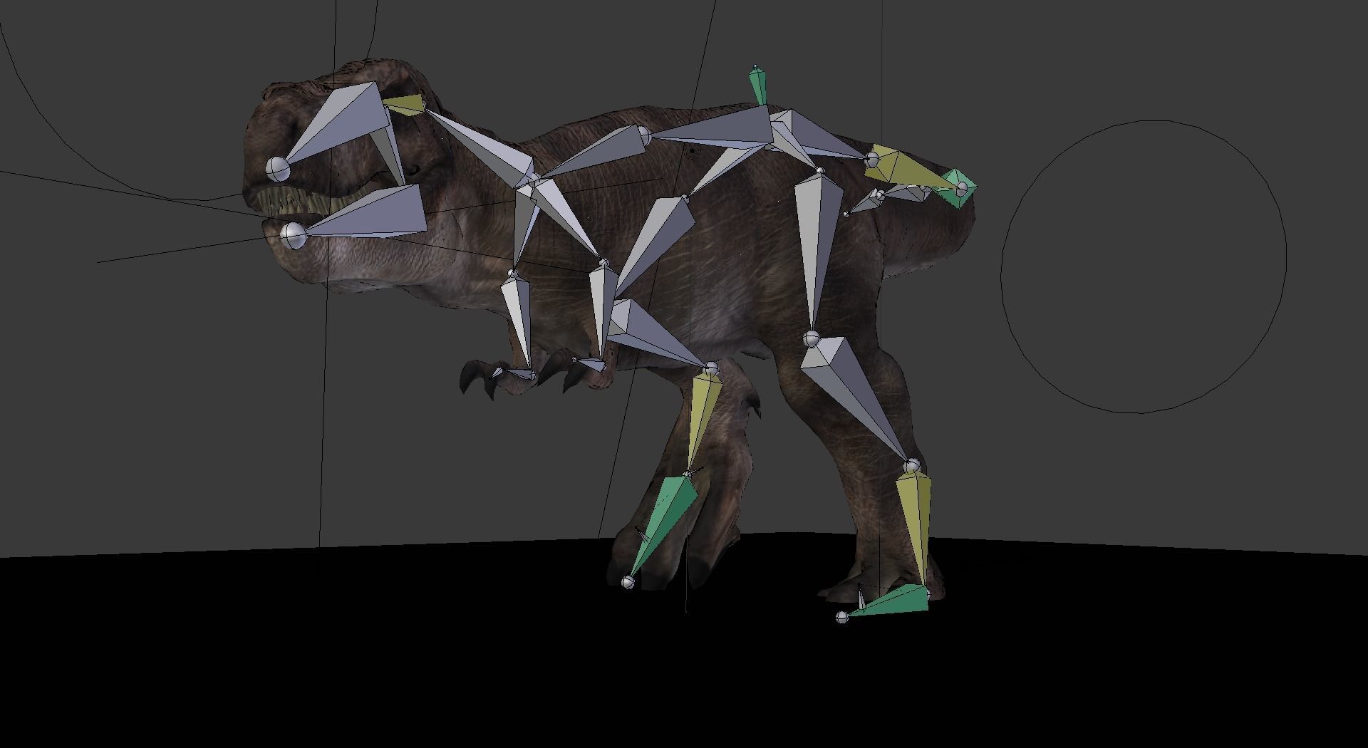 3D model Tyrannosaurus Rex Model Rigged VR / AR / low-poly rigged ...