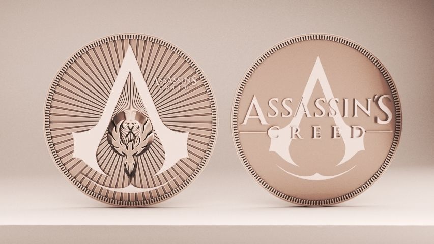 Assassins Creed Coin 3D model 3D printable | CGTrader