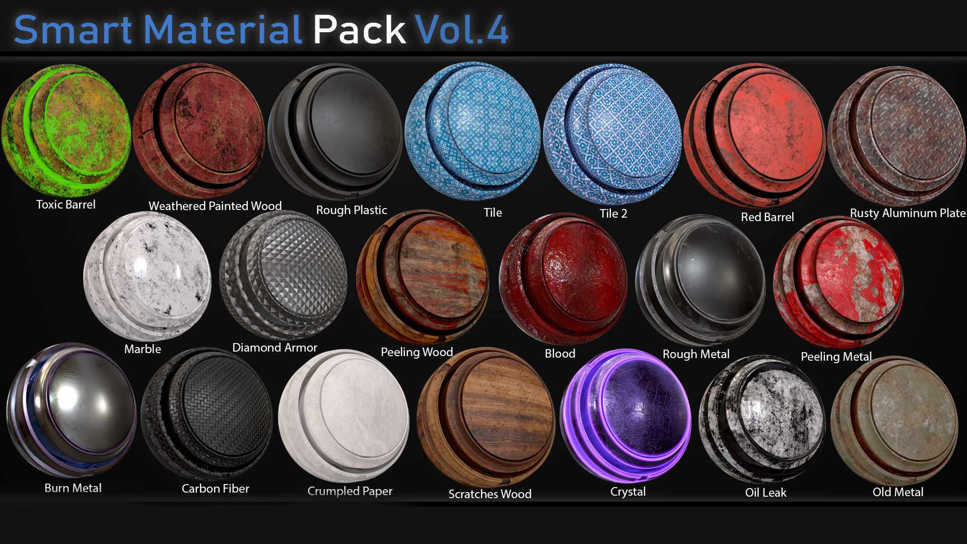 Texture Smart Material Pack Vol 4 VR / AR / low-poly | CGTrader