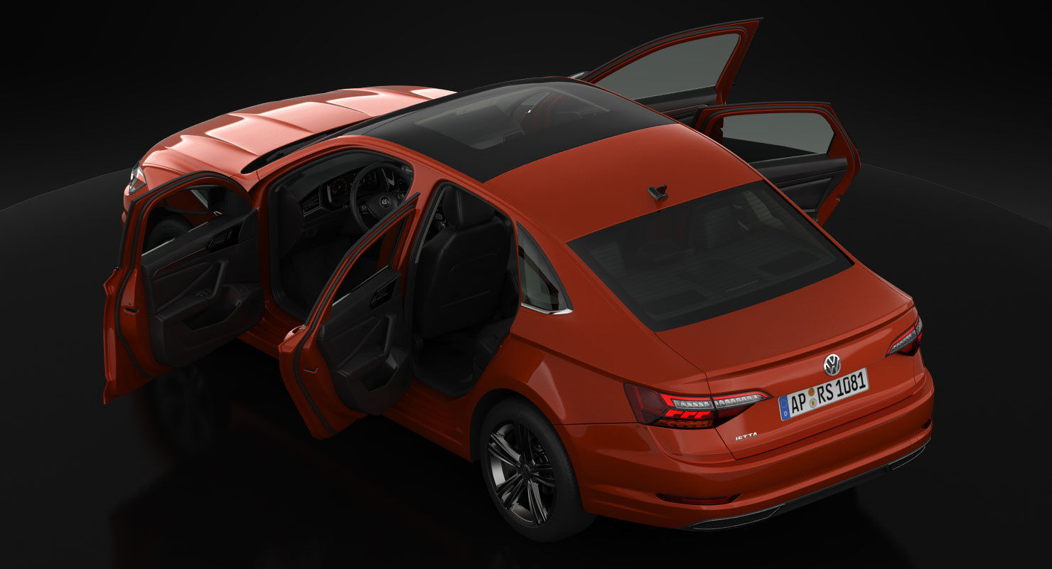 Volkswagen Jetta R-Line 2019 Detailed Interior 3D model | CGTrader