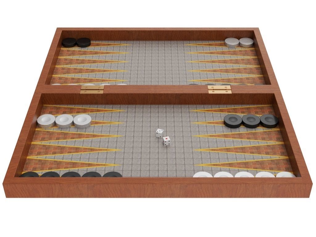 Backgammon 3D model | CGTrader