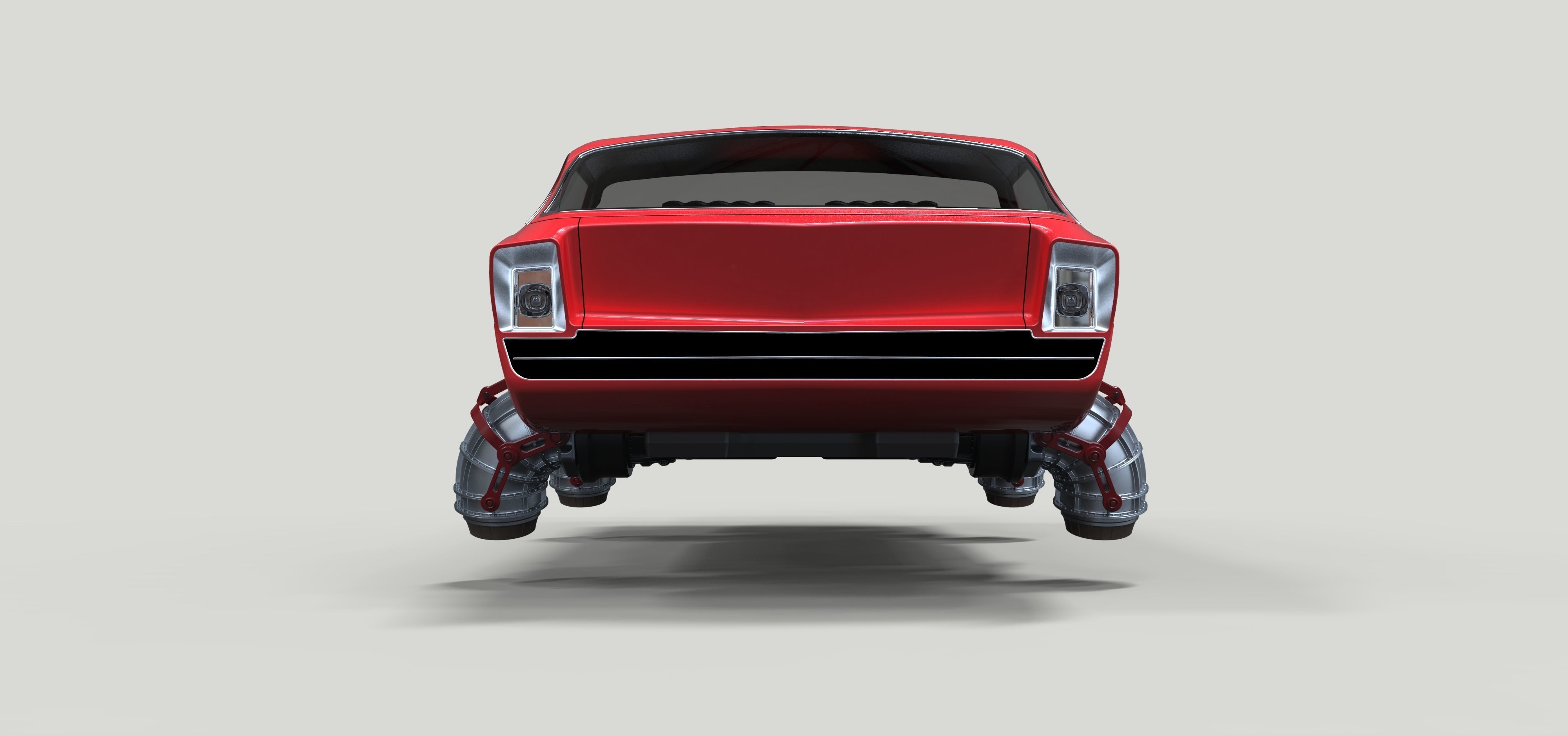 Dodge Deora jet flying car concept 3D model | CGTrader