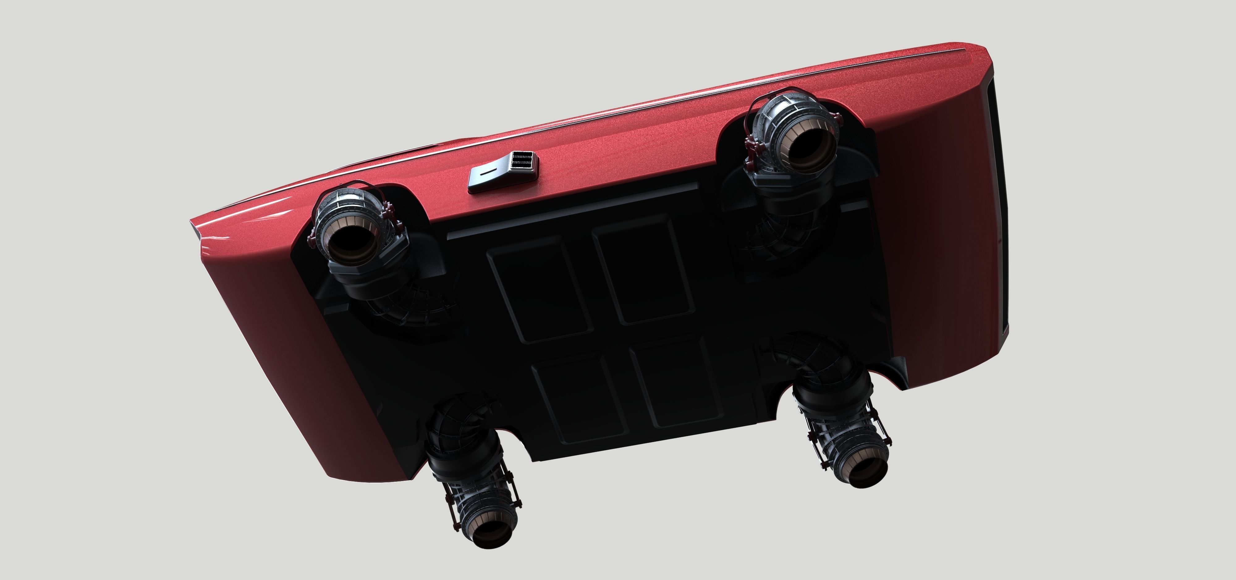 Dodge Deora jet flying car concept 3D model | CGTrader