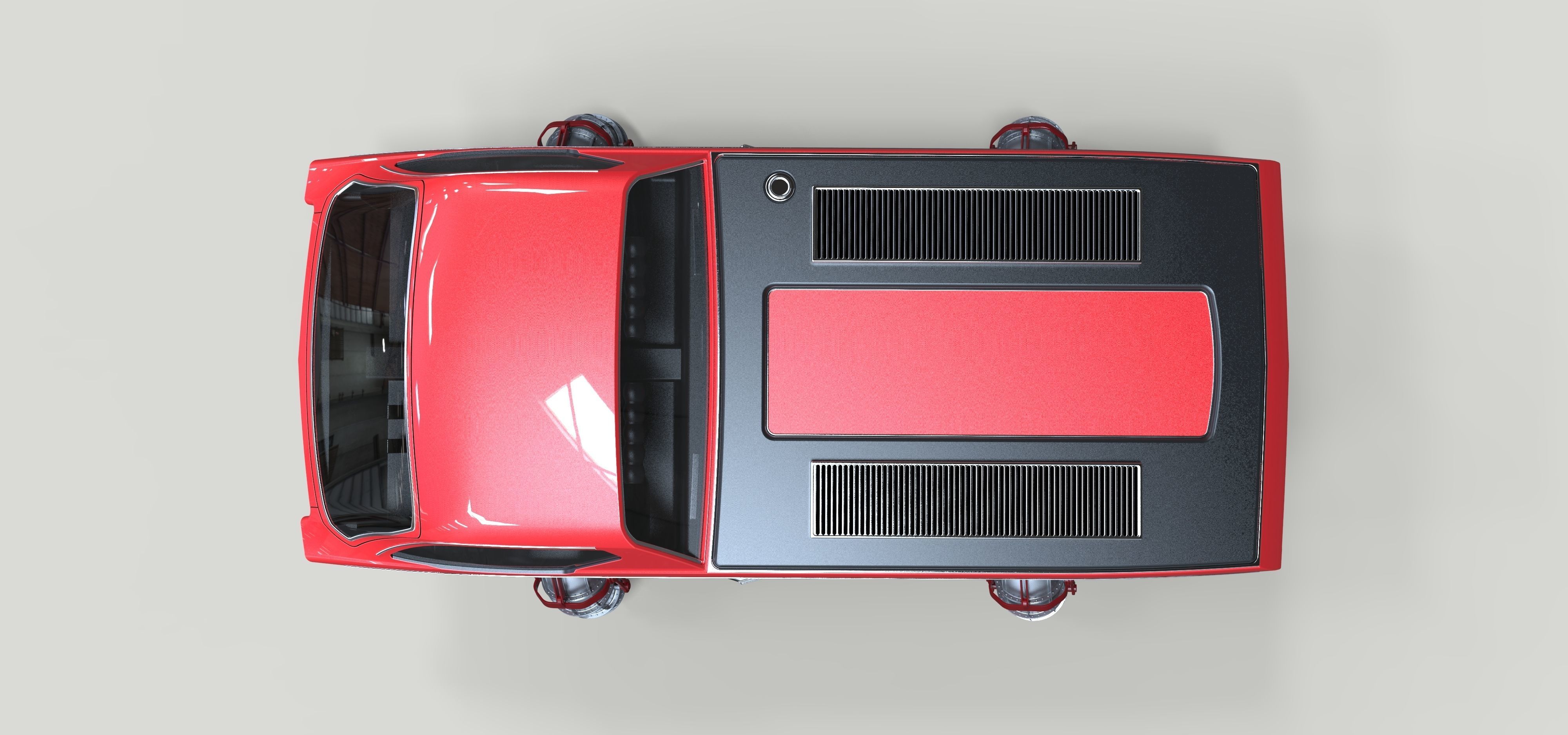 Dodge Deora jet flying car concept 3D model | CGTrader