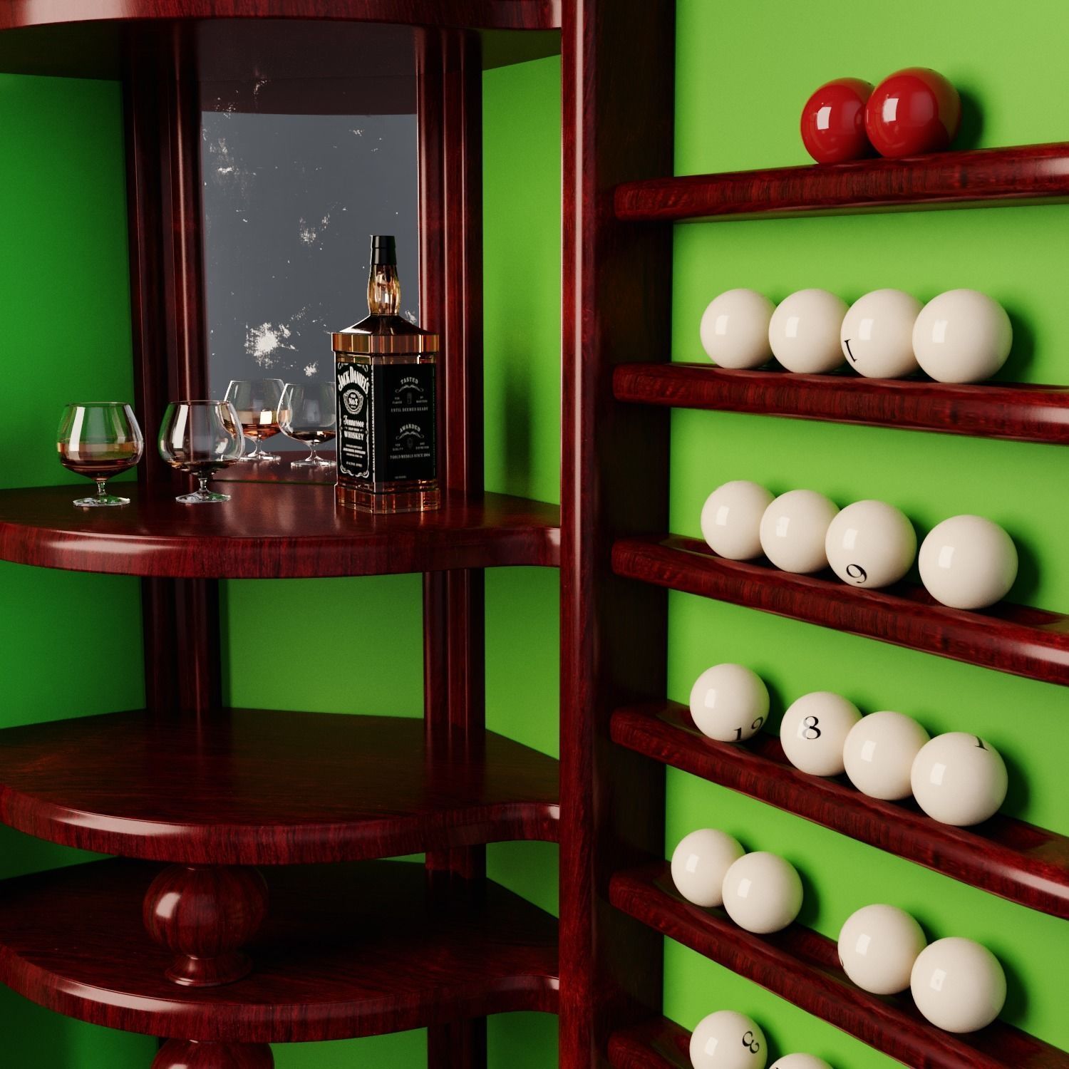 Bilyard Stend 3D model | CGTrader