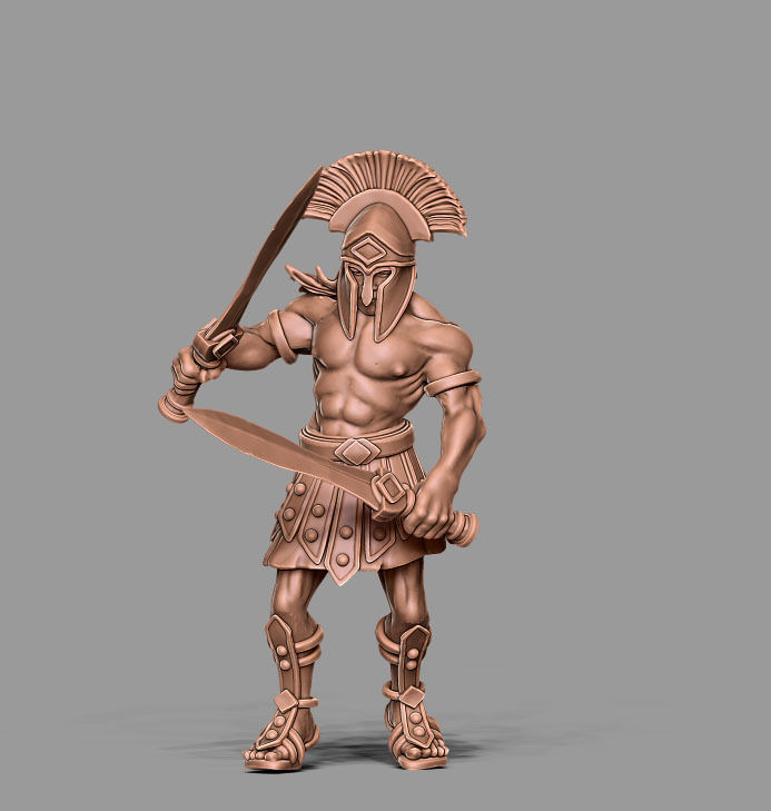 spartan 3D print model - hoplite 35 mm scale 3D model 3D printable ...