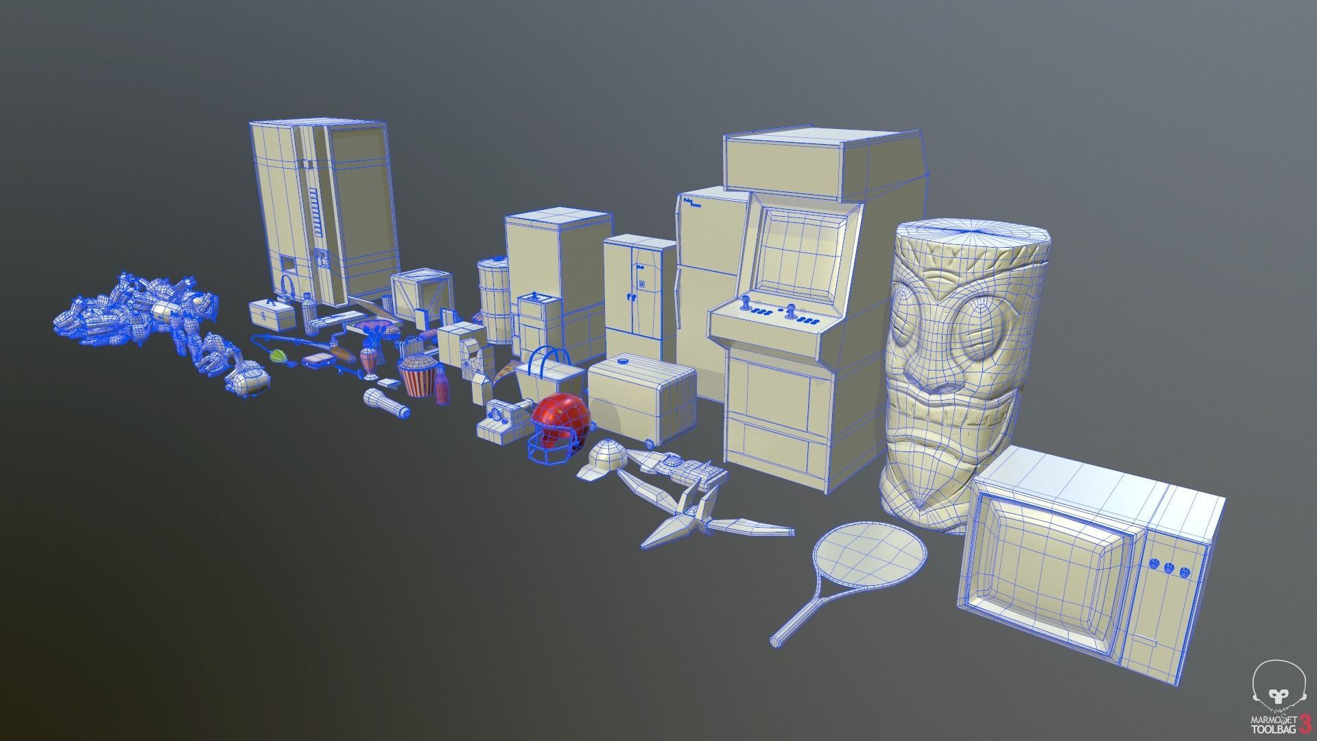 3D model Super Scouts 80s Collectables Pack VR / AR / low-poly | CGTrader