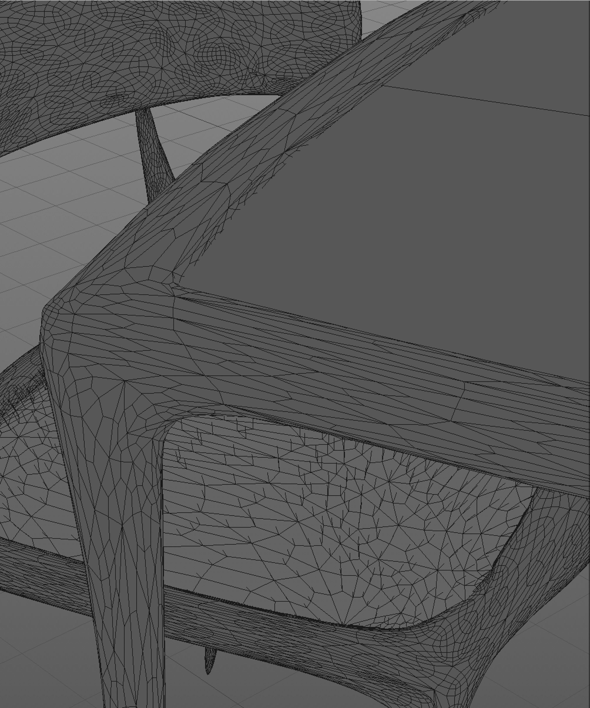 Aria chair and table set designed by Paul Mathieu 3D model | CGTrader