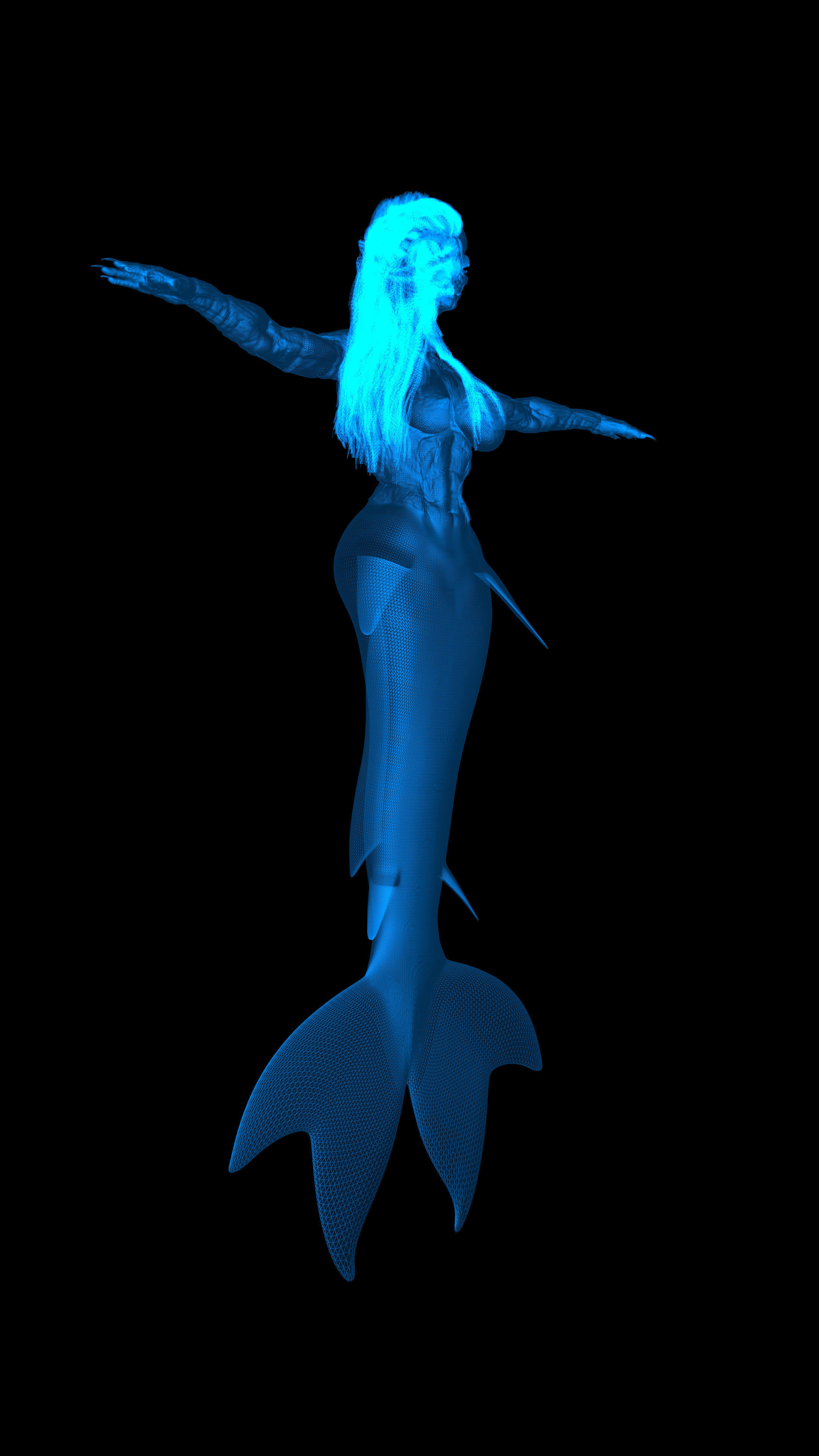 Siren 3D model animated rigged | CGTrader