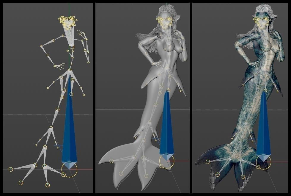 Siren 3D model animated rigged | CGTrader