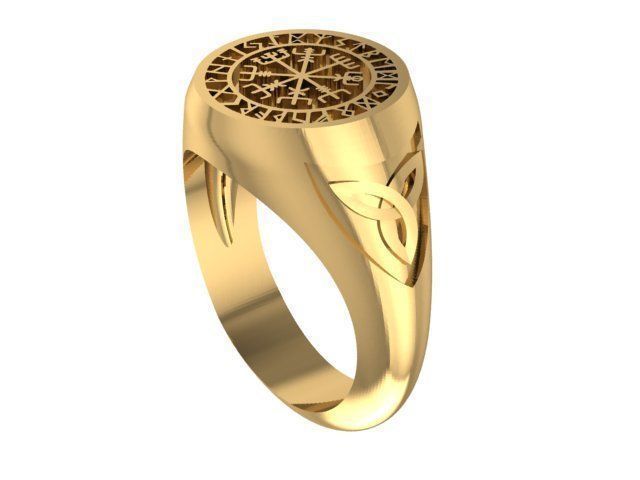 Viking men ring stl 3D model | CGTrader