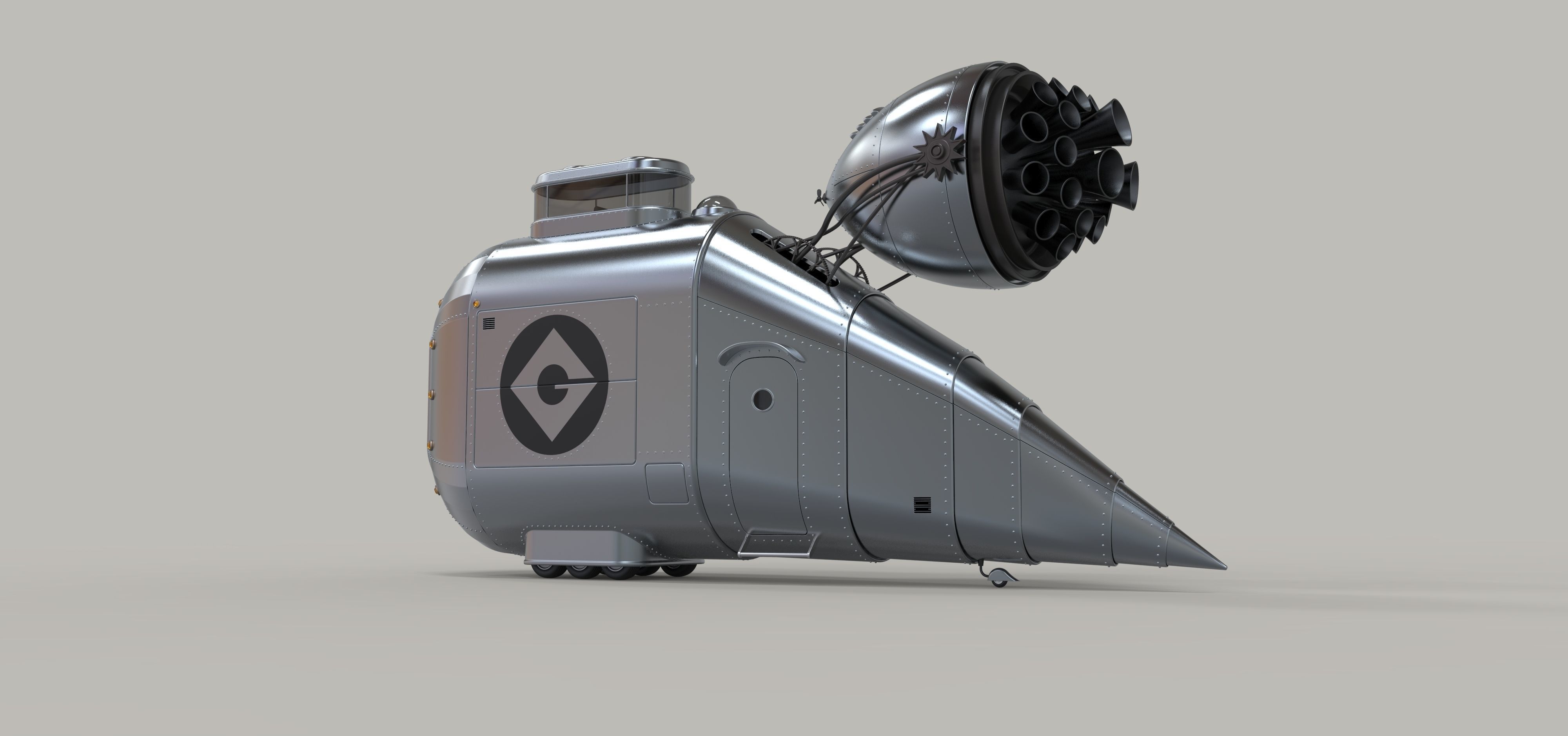 Grumobile from movie Despicable Me 3D model | CGTrader