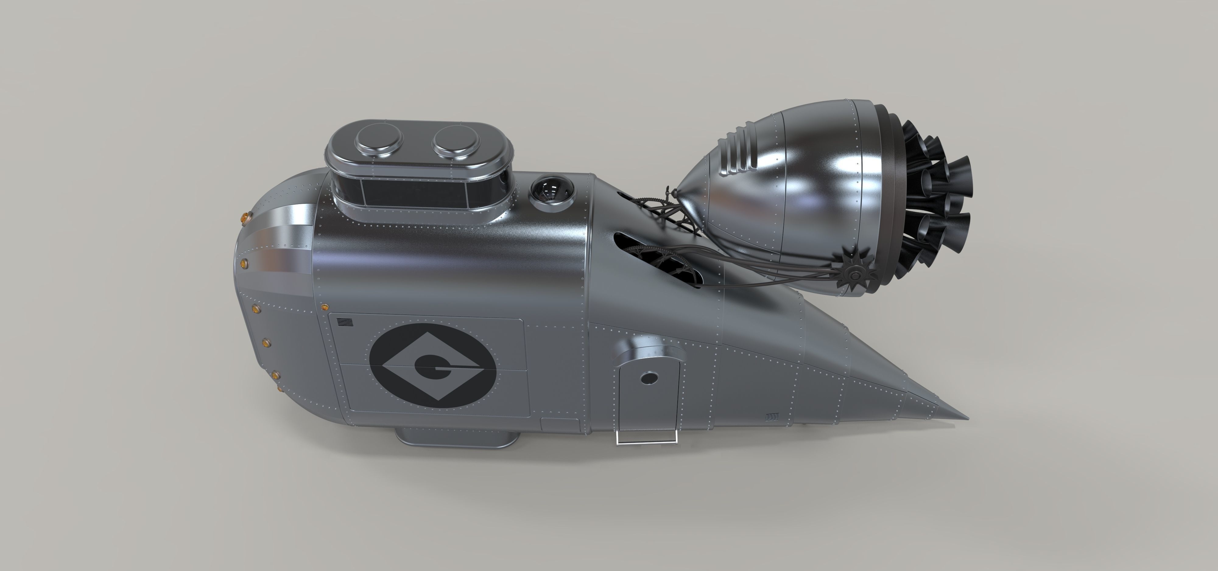 Grumobile from movie Despicable Me 3D model | CGTrader