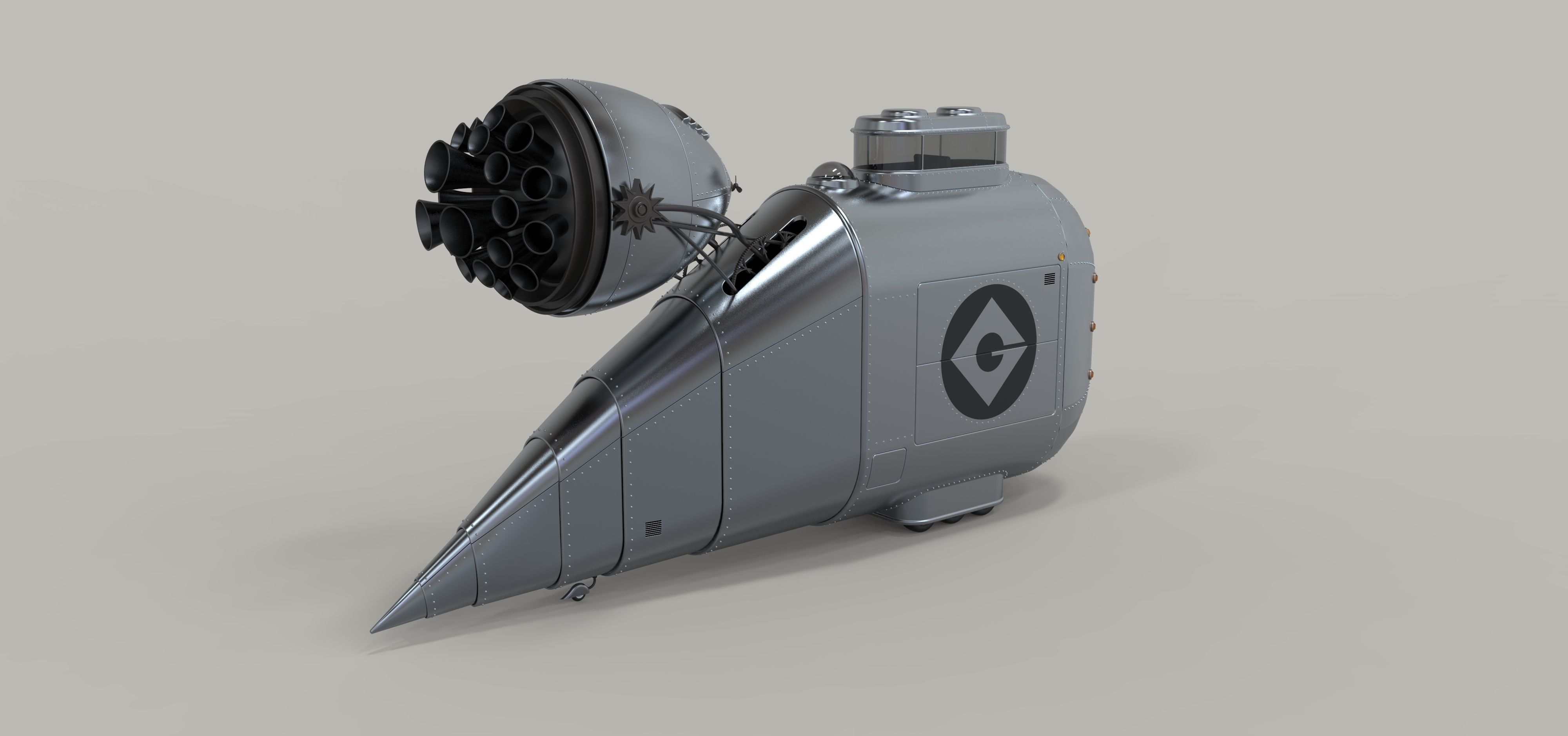 Grumobile from movie Despicable Me 3D model | CGTrader