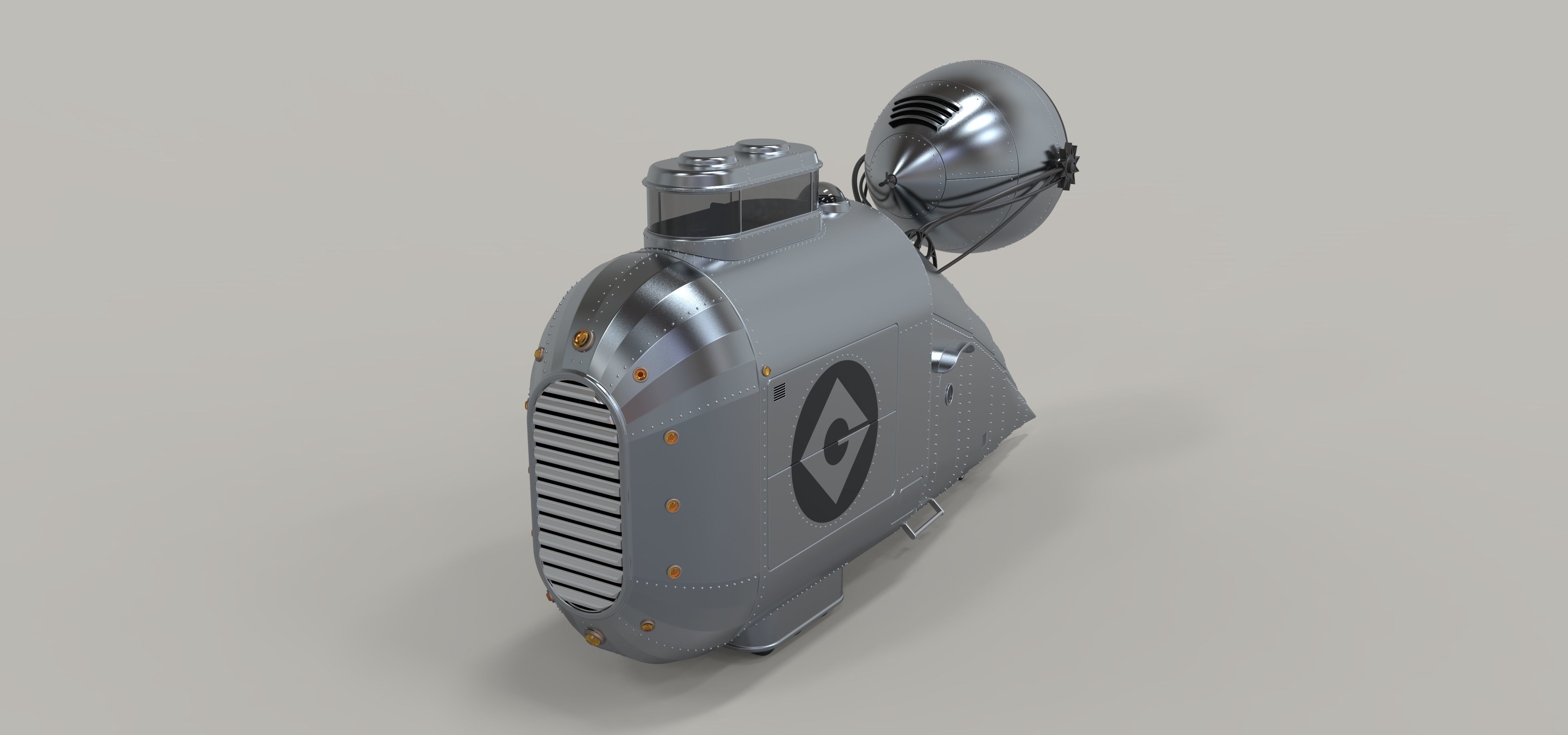 Grumobile from movie Despicable Me 3D model | CGTrader