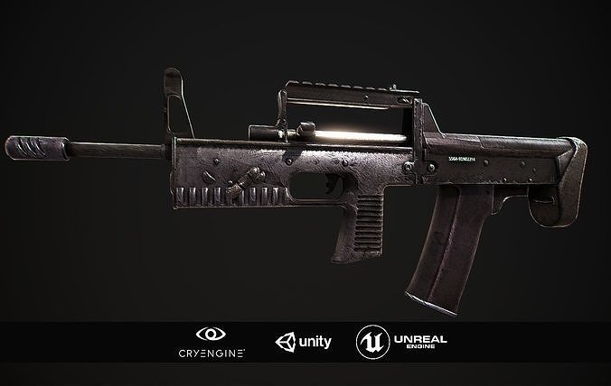 3D model A91 Assault Rifle VR / AR / low-poly | CGTrader