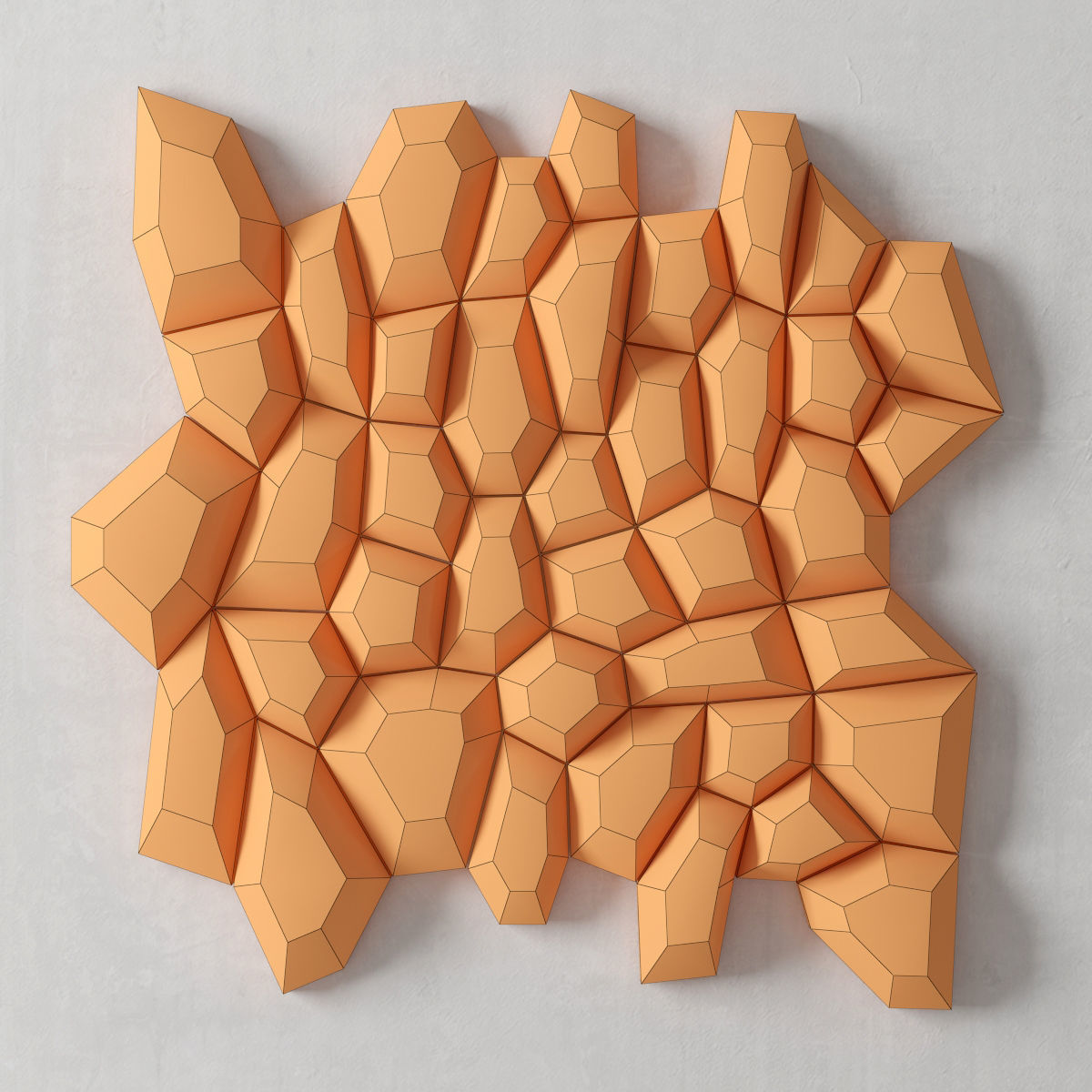 Polygon decorative panel 3D model | CGTrader
