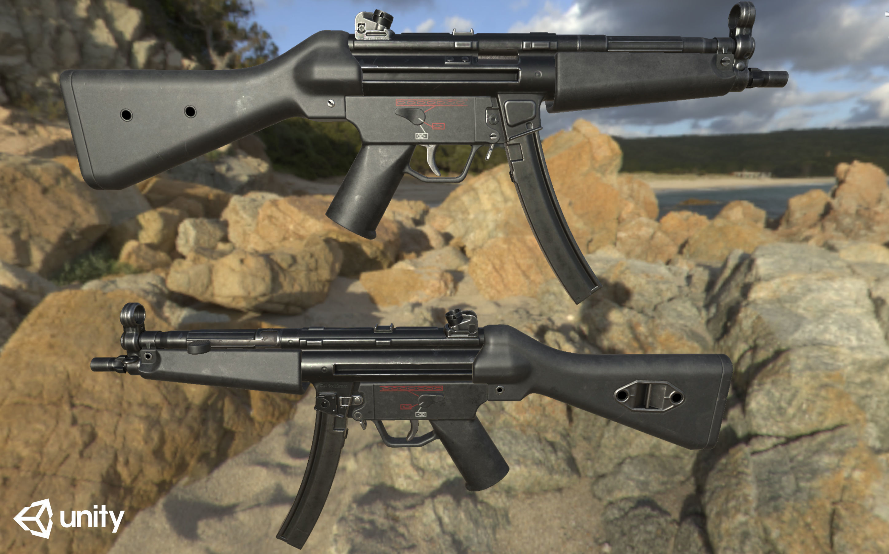 3D model MP5A2 gun VR / AR / low-poly | CGTrader