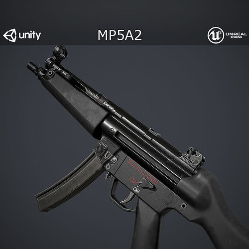 3D model MP5A2 gun VR / AR / low-poly | CGTrader