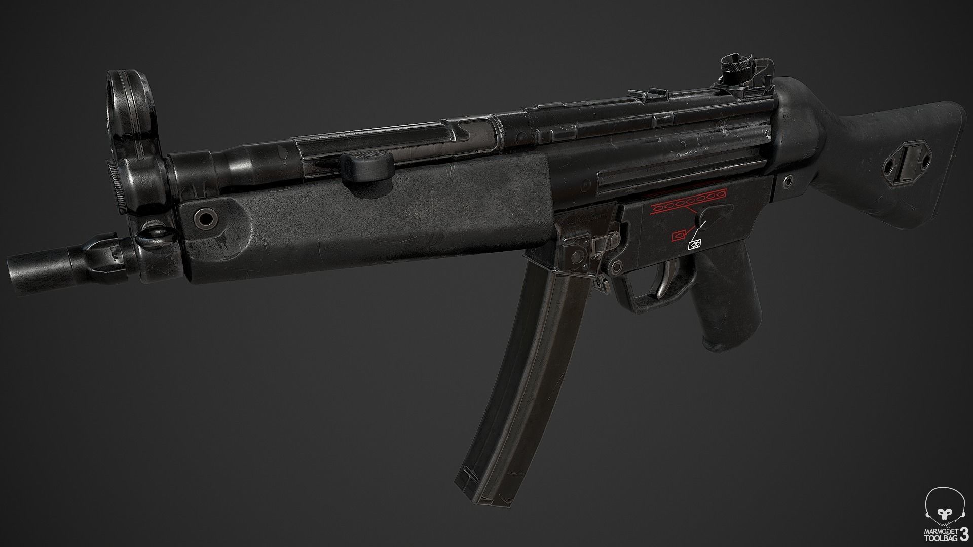 3D model MP5A2 gun VR / AR / low-poly | CGTrader