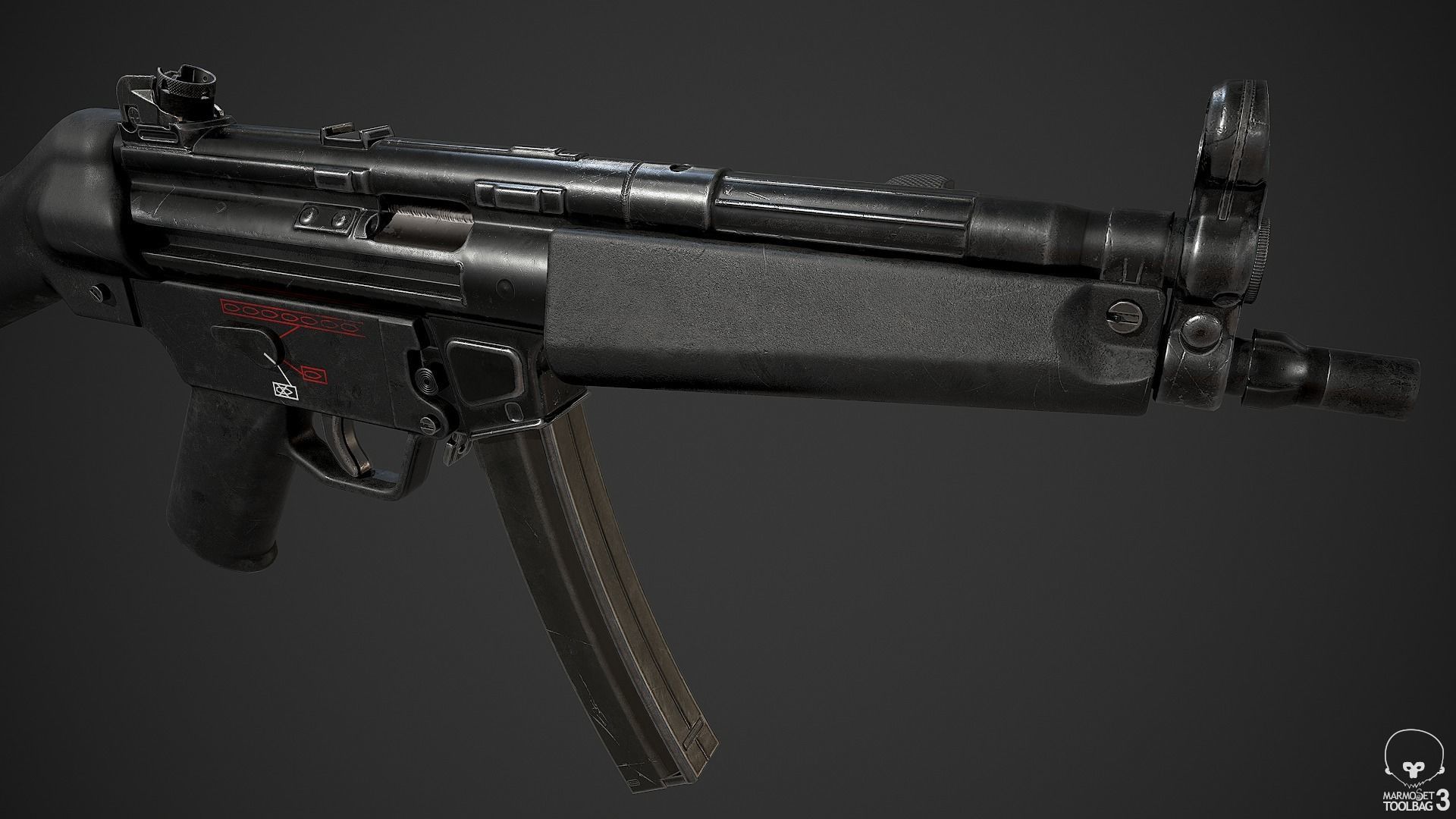 3D model MP5A2 VR / AR / low-poly | CGTrader