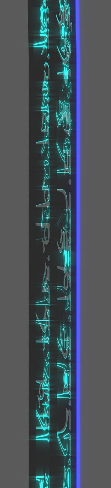 Runic Blade 3D model | CGTrader