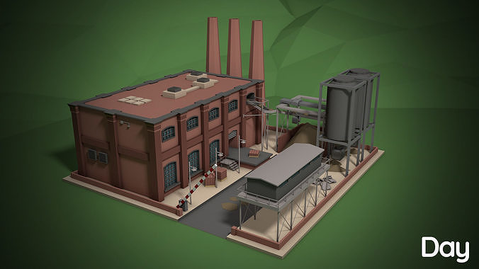 Brick Factory 3D model | CGTrader