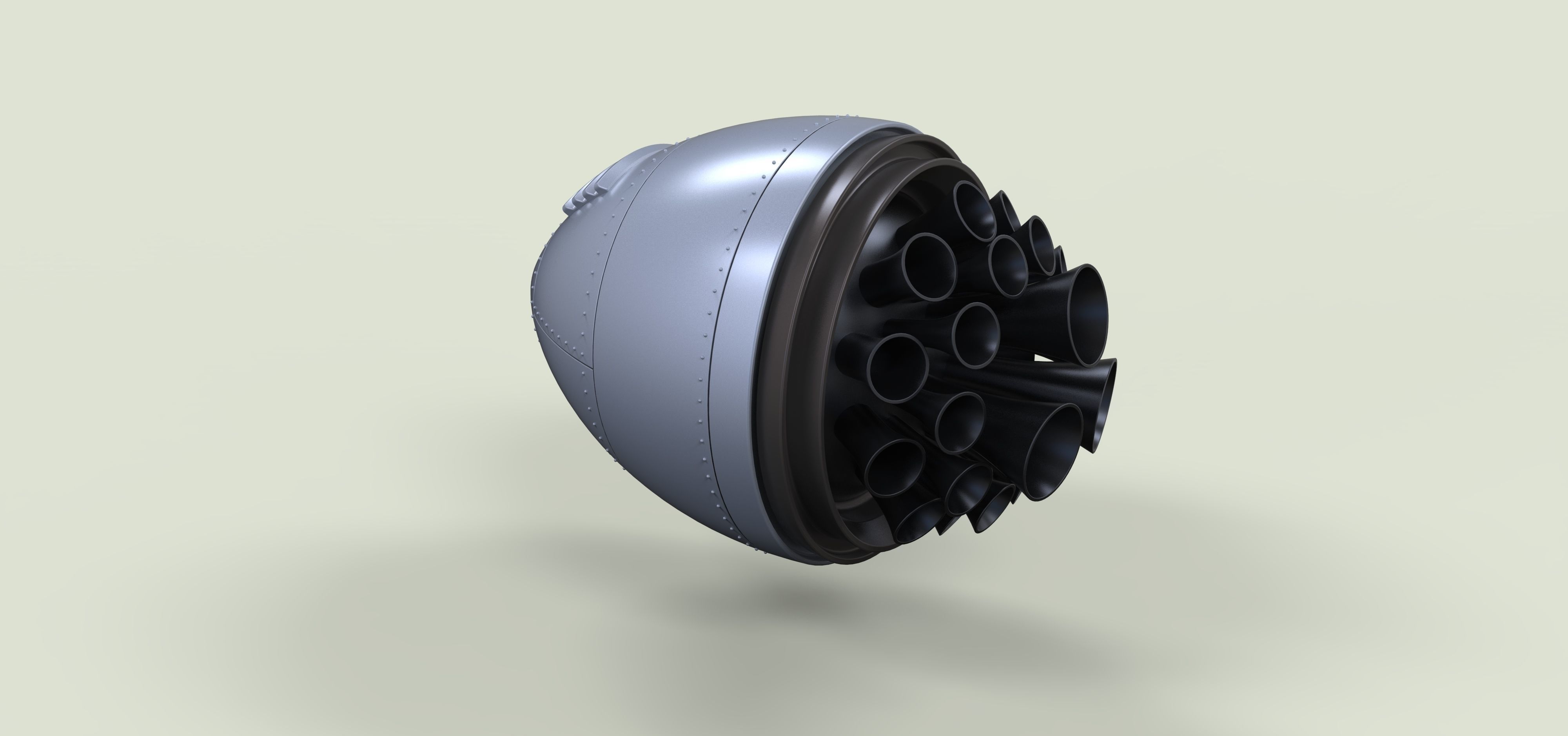 Fantasy rocket engine 3D model | CGTrader