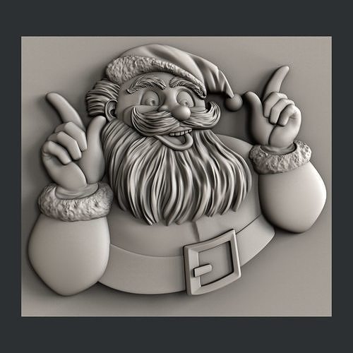 3d STL models for CNC router Santa Claus 3D model | CGTrader