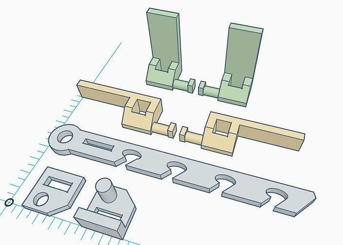 PVC Windows Lock System Set 3D model 3D printable | CGTrader