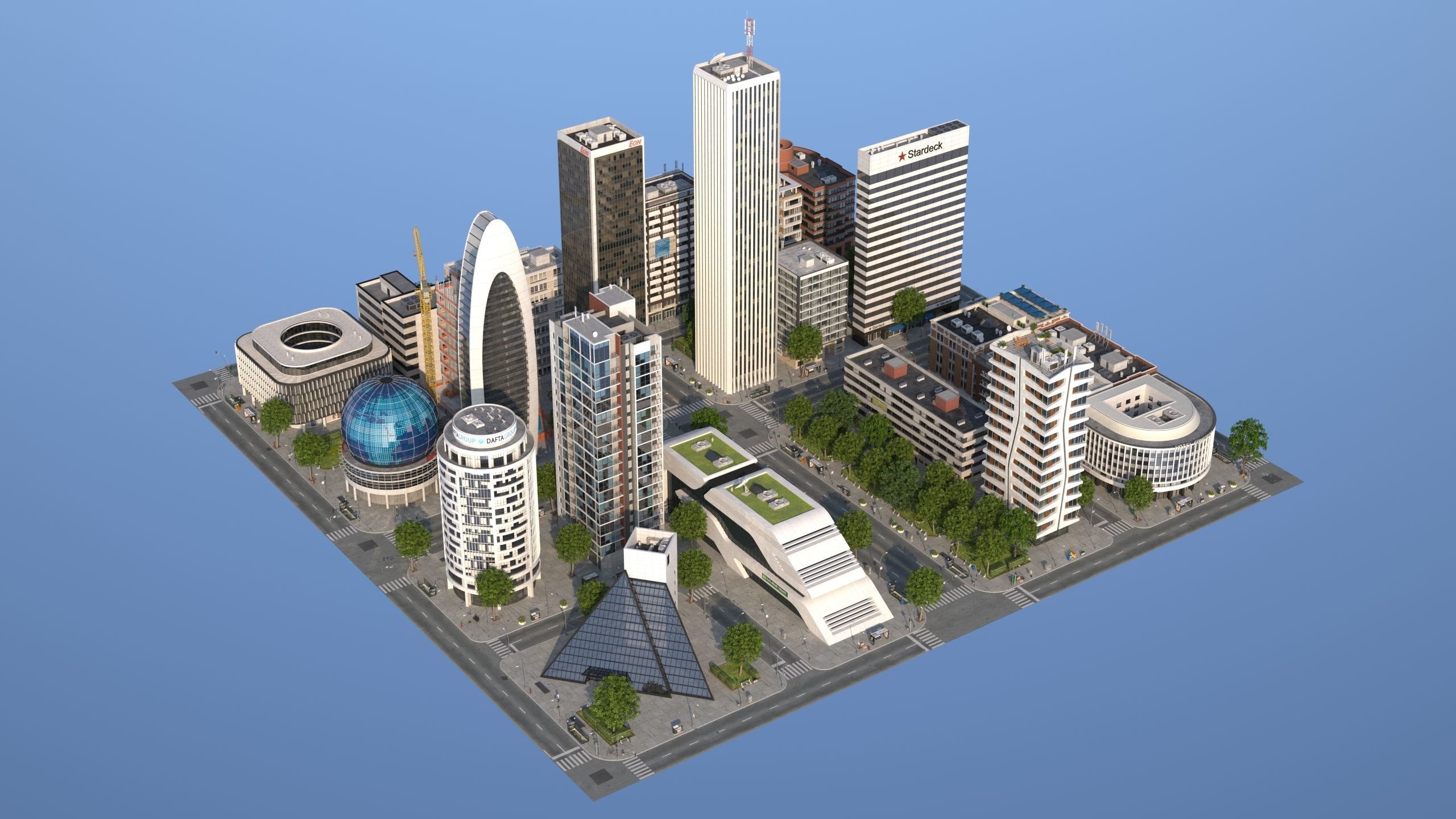 3D model White City 2 VR / AR / low-poly | CGTrader
