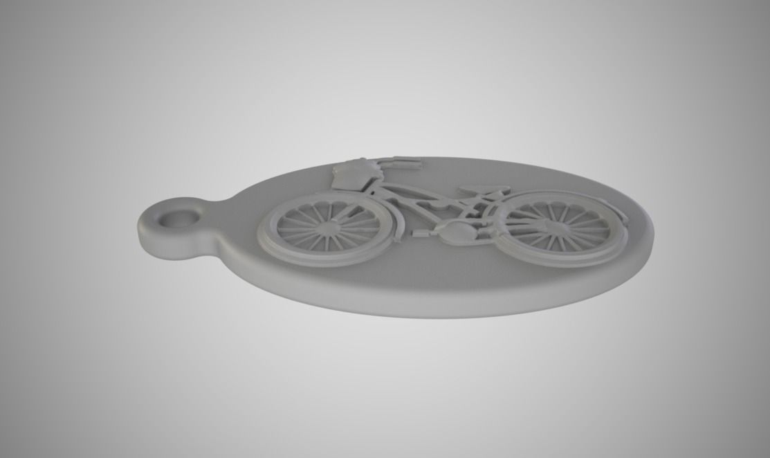 Bike Keychain 3D model 3D printable | CGTrader