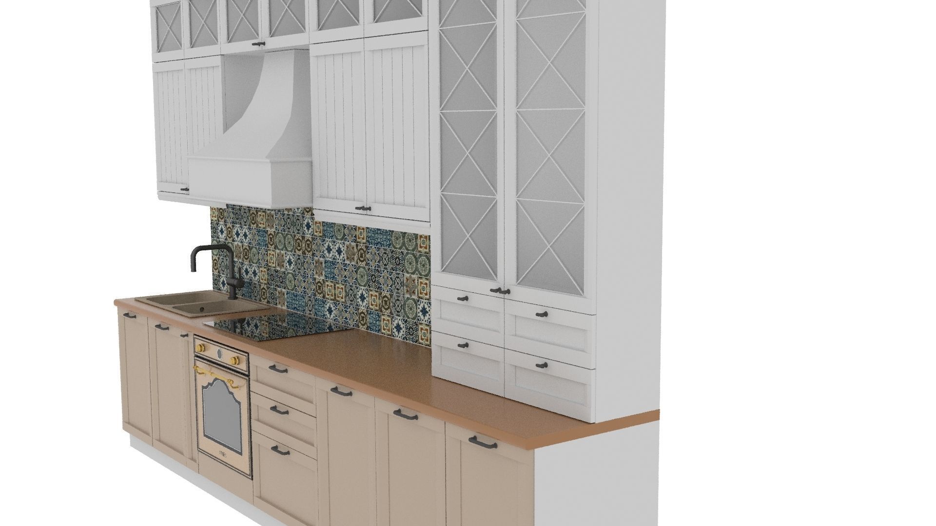 3D model Portofino Kitchen VR / AR / low-poly | CGTrader