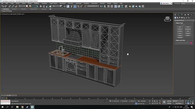 3D model Portofino Kitchen VR / AR / low-poly | CGTrader