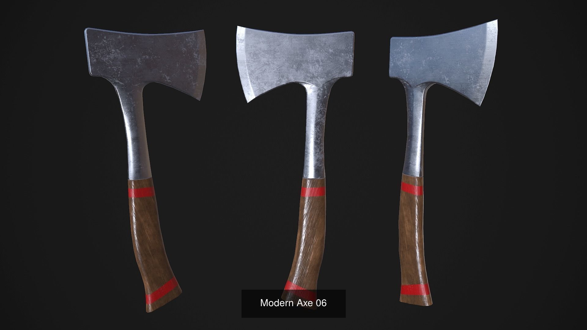 Modern Axe Set 02 3D Model Collection | CGTrader