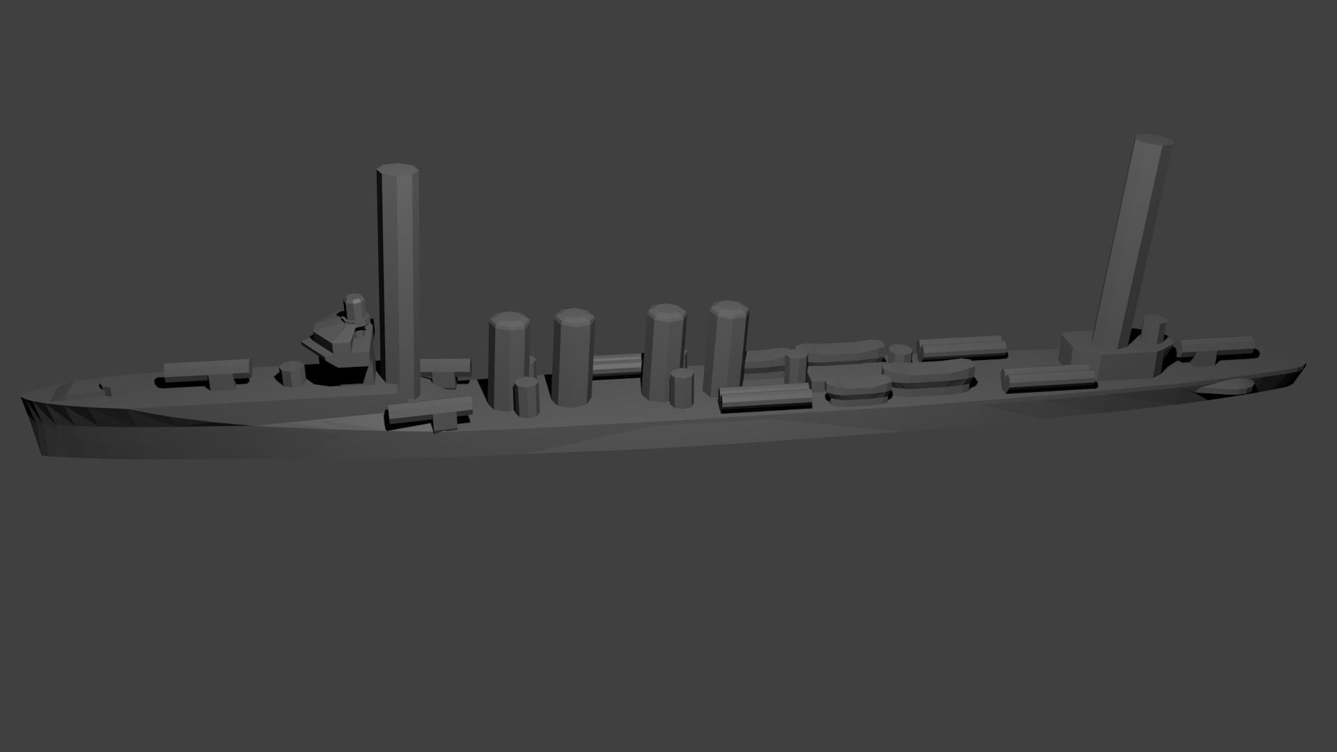 US Sampson Class Destroyer 3D model 3D printable | CGTrader