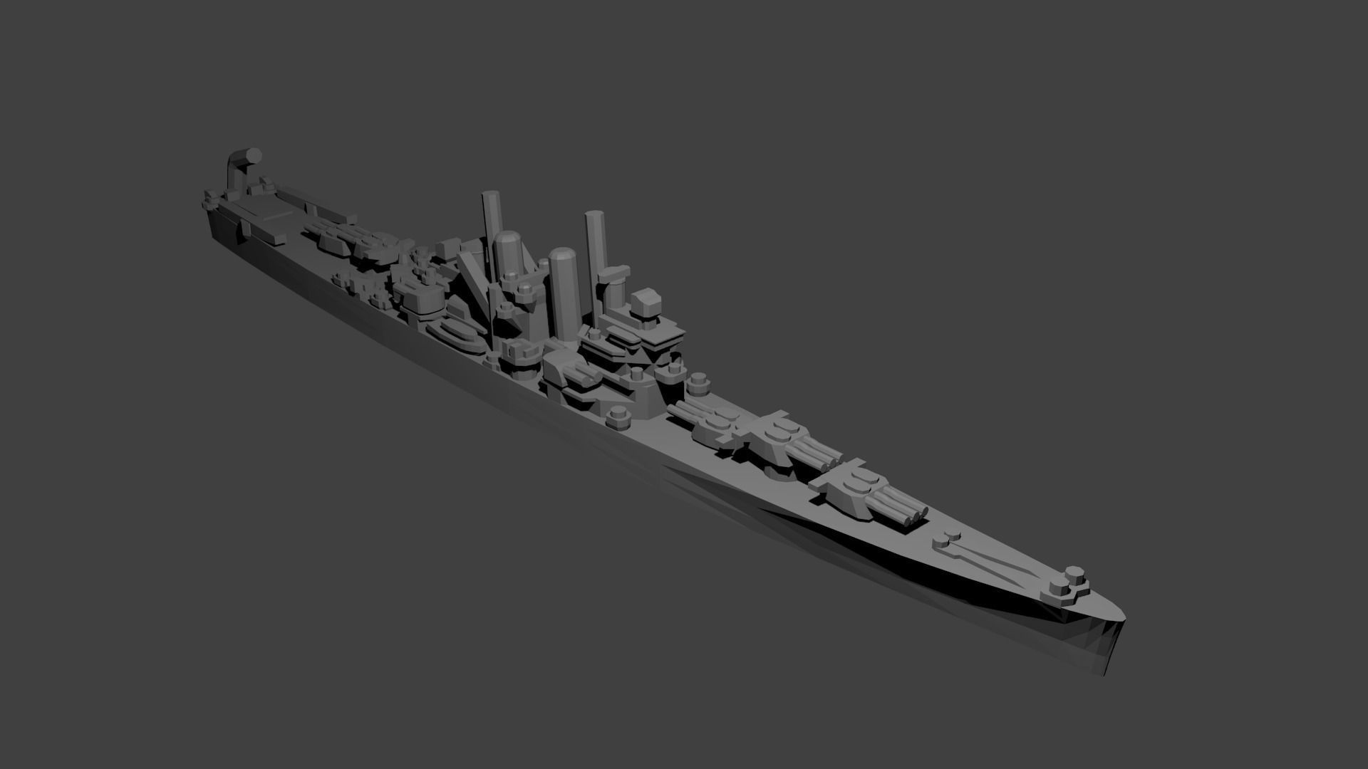 US St Louis Class Cruiser Warship 3D model 3D printable | CGTrader