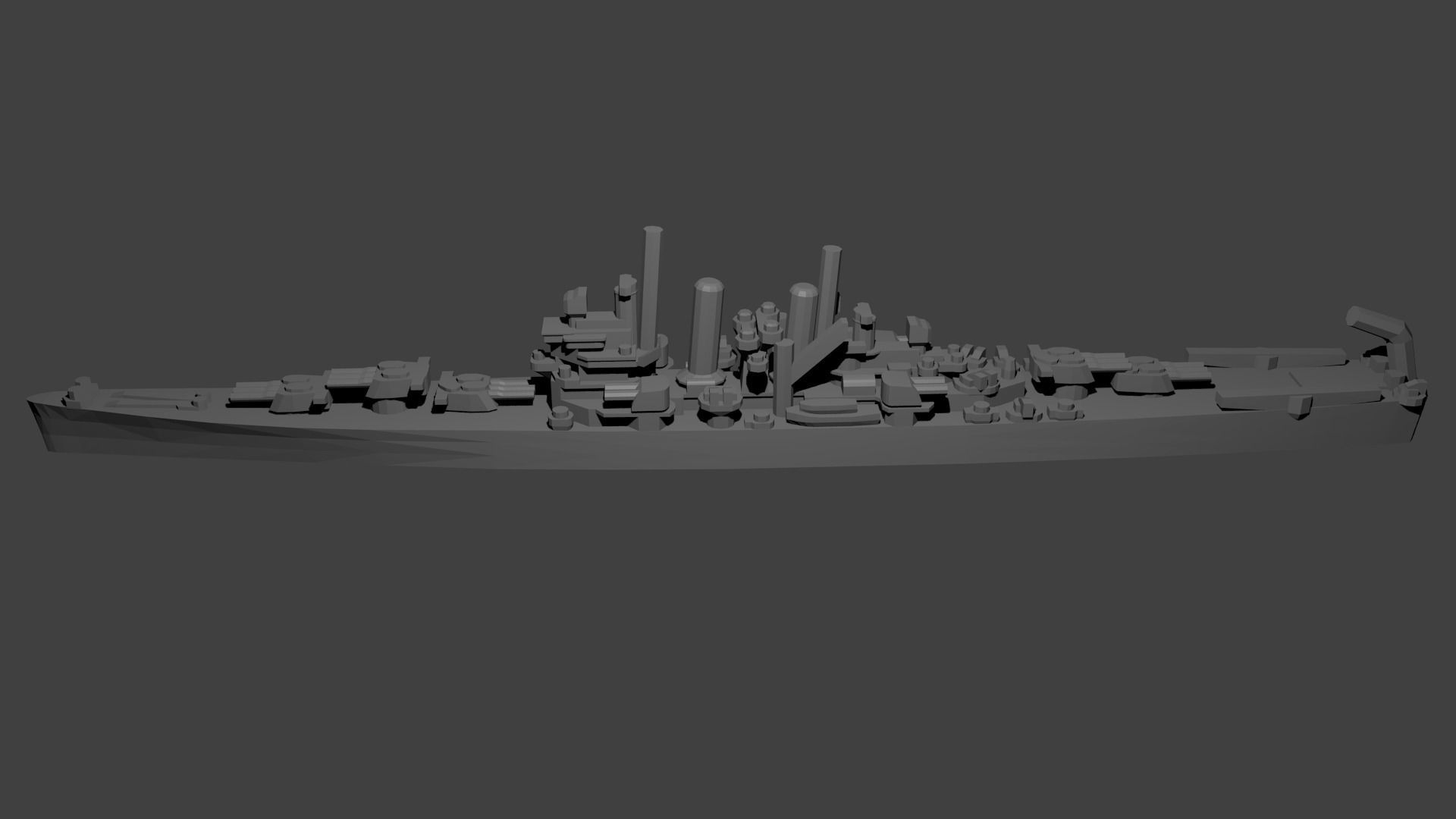 US St Louis Class Cruiser Warship 3D model 3D printable | CGTrader