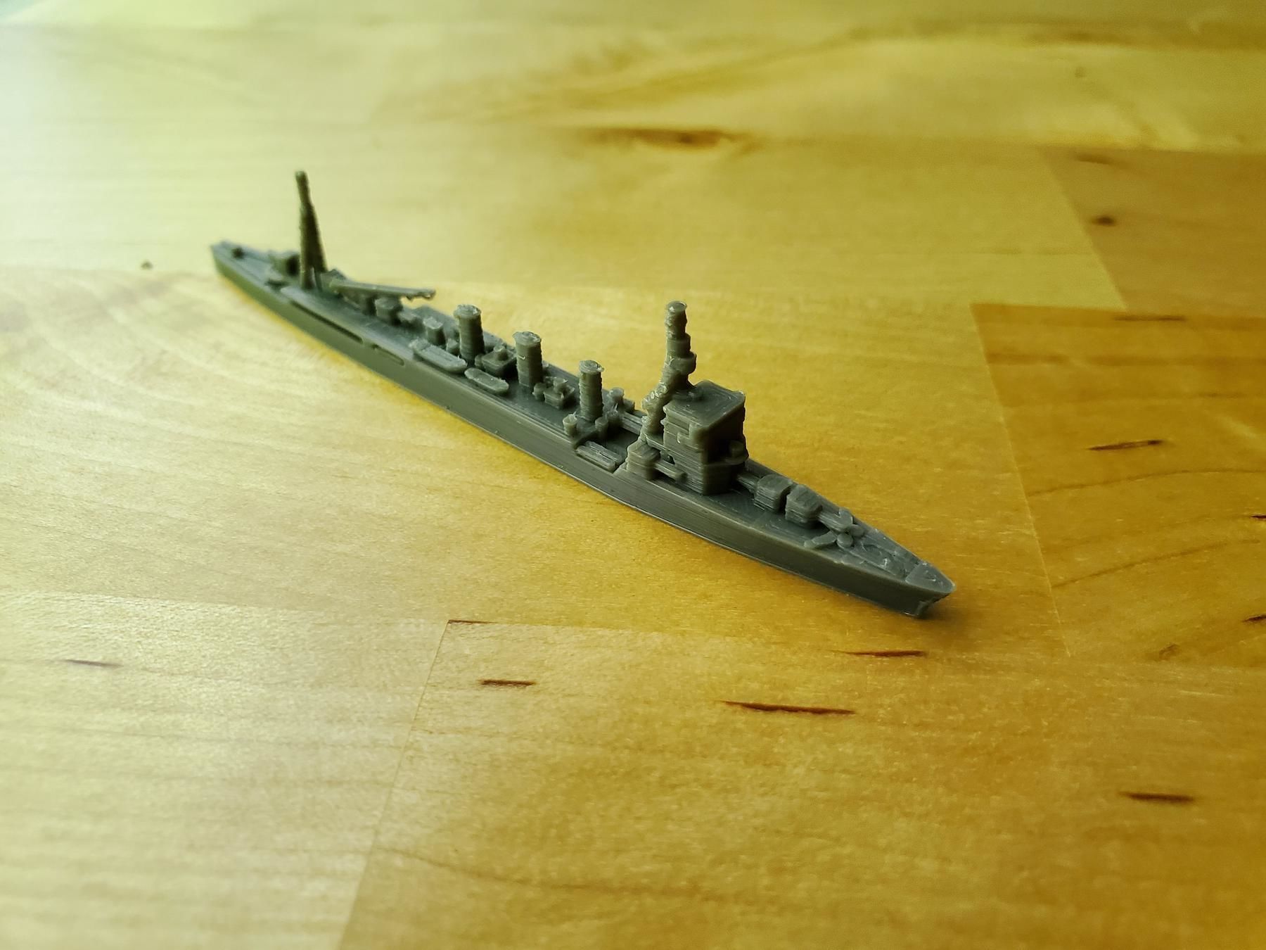 Japanese Nagara Class Cruiser Warship 3D model 3D printable | CGTrader