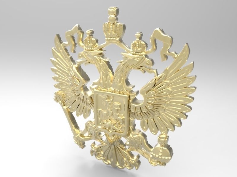 Russia Gerb 3D model 3D printable | CGTrader