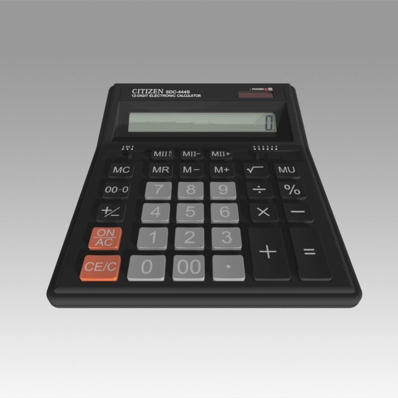Electronic Calculator 3D model | CGTrader