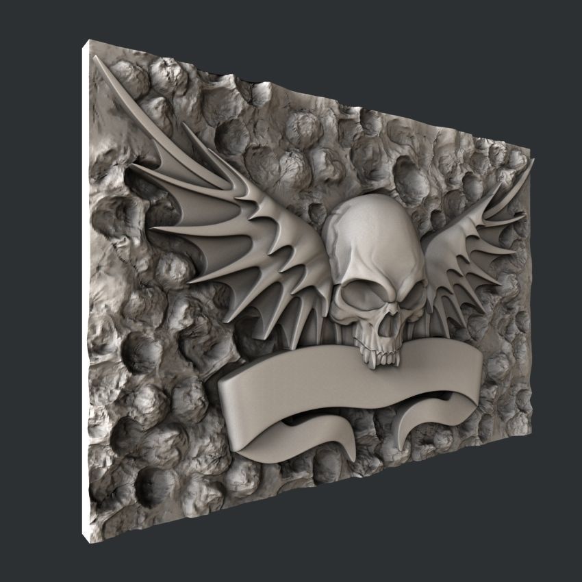 3d STL models for CNC router skull vampire 3D model | CGTrader