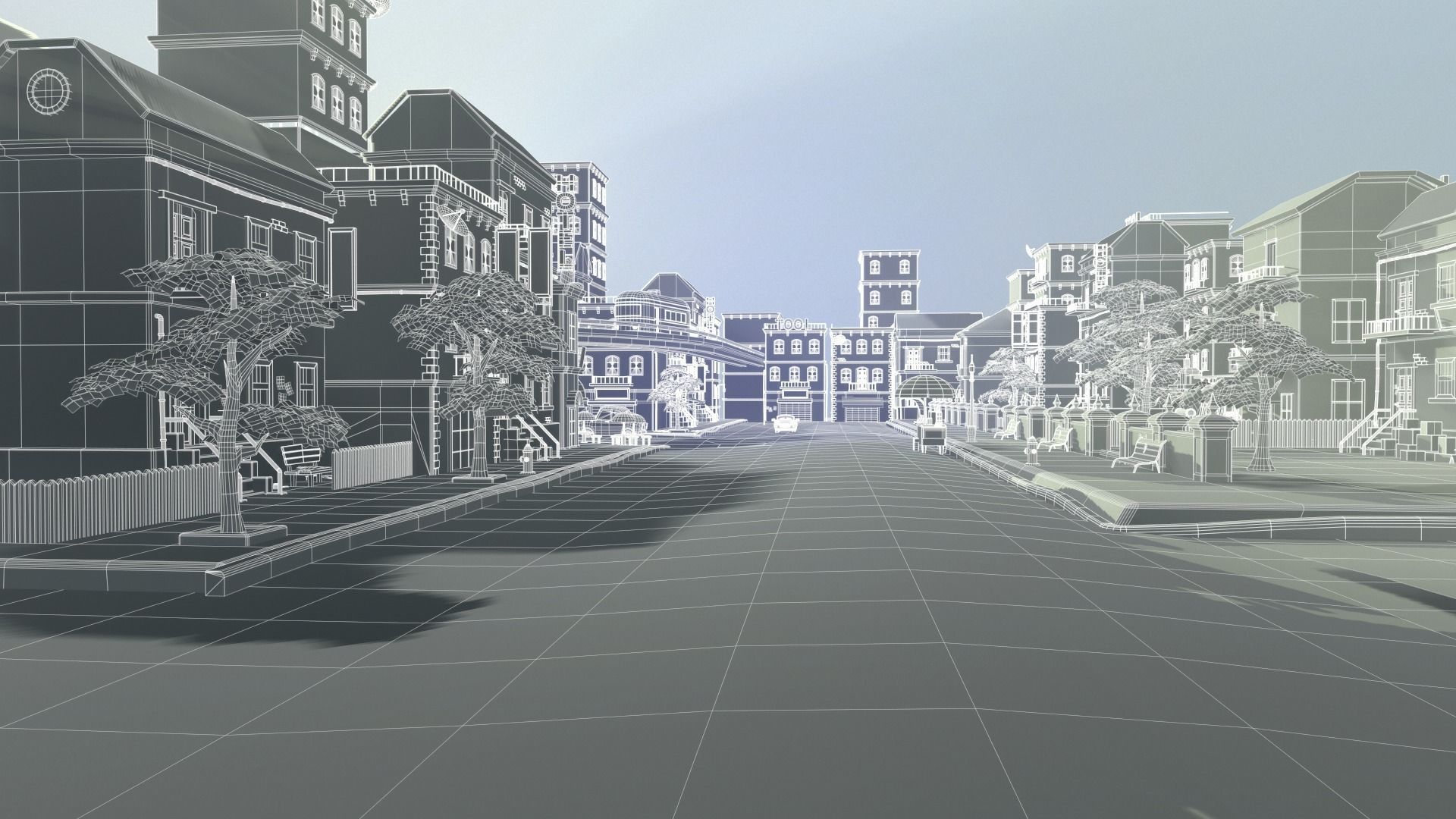 3D model Asset - Cartoons - Street 3D Model VR / AR / low-poly | CGTrader