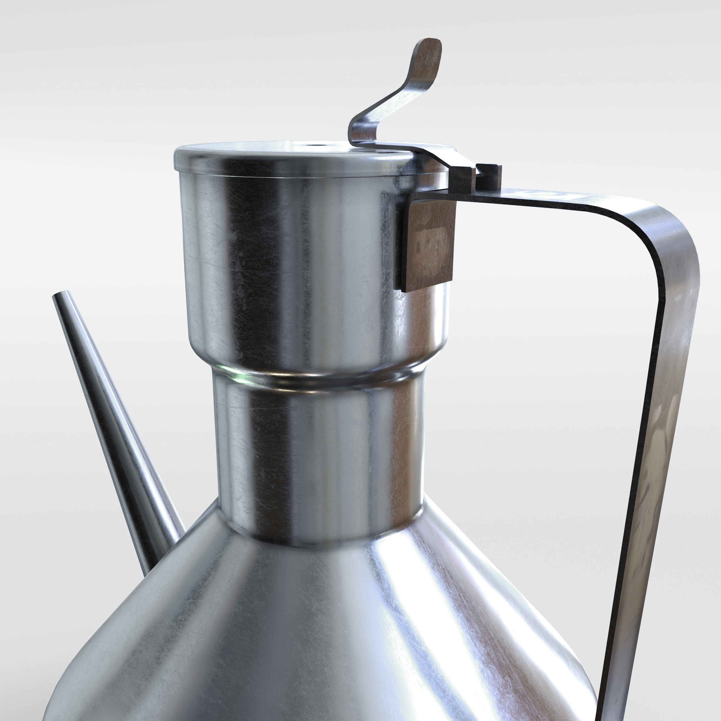 Kitchen Accesories - Aluminium Oil dispenser 3D model | CGTrader